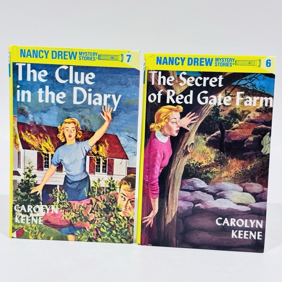 Accents | 2 Nancy Drew 67 Mystery Hc Books Clue In The Diary Secret Of ...